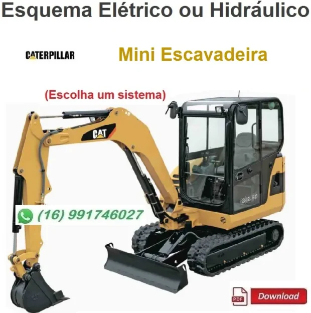 Esquema Elétrico ou Hidráulico Caterpillar 307B